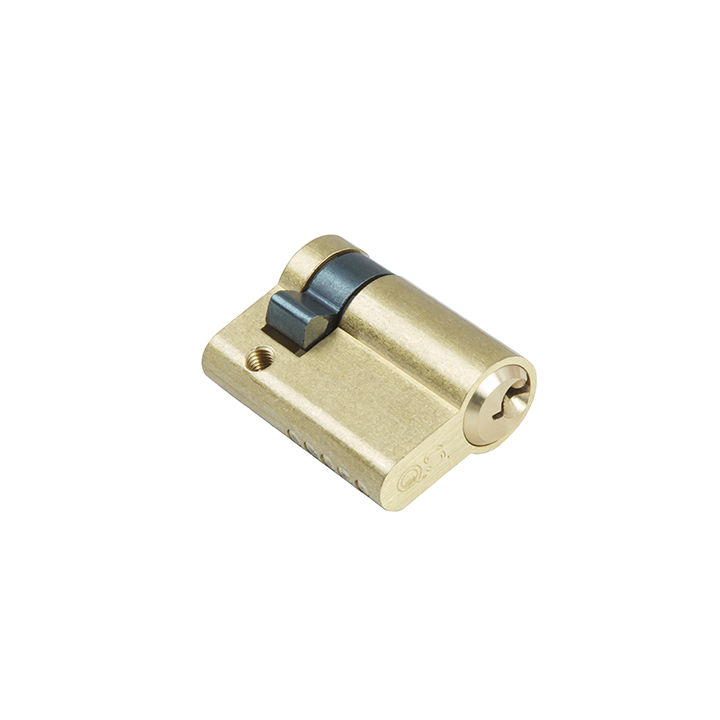 Satin Brass Half Cylinder